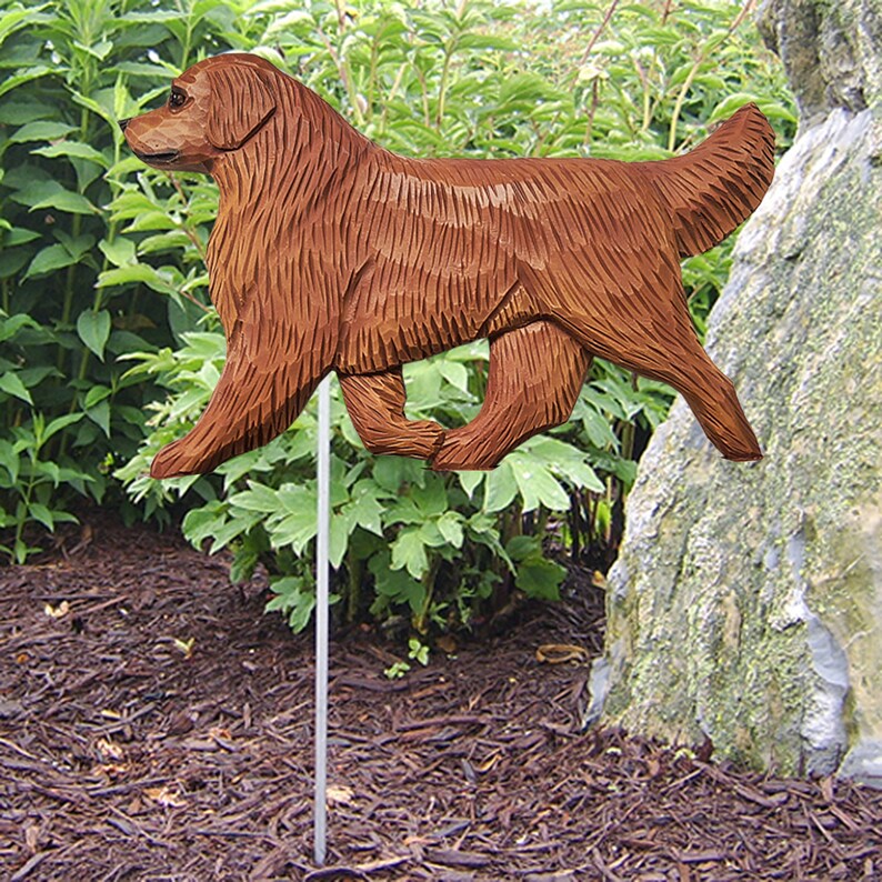 Golden Retriever Garden Stake Multiple Colors Available - Etsy