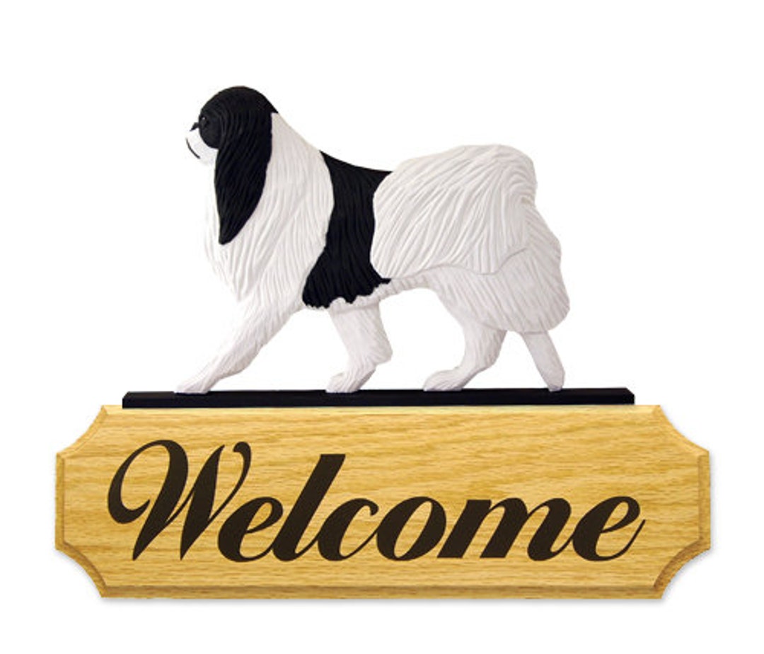 Japanese Chin Welcome Sign - Multiple Colors Available - Etsy