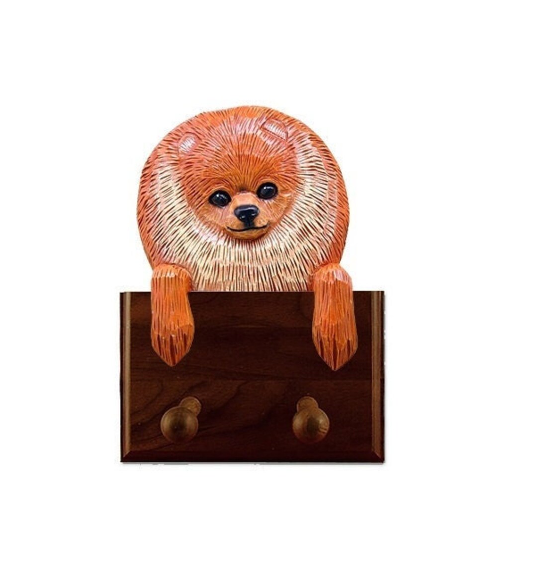 Pomeranian Powder Puff Leash Holder - Etsy