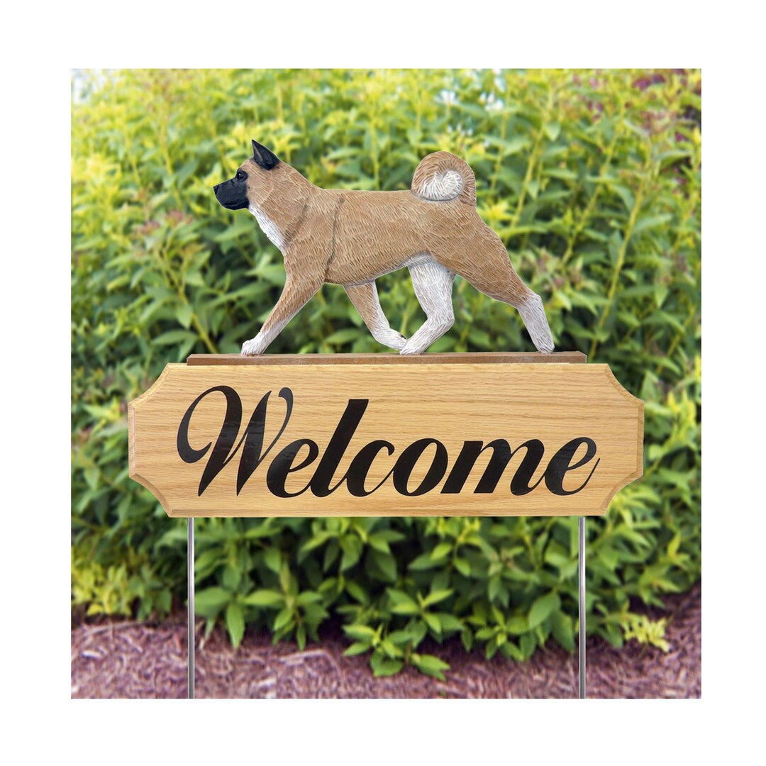 Akita DIG (dog in Gait) Welcome Stake - Multiple Colors Available - Etsy