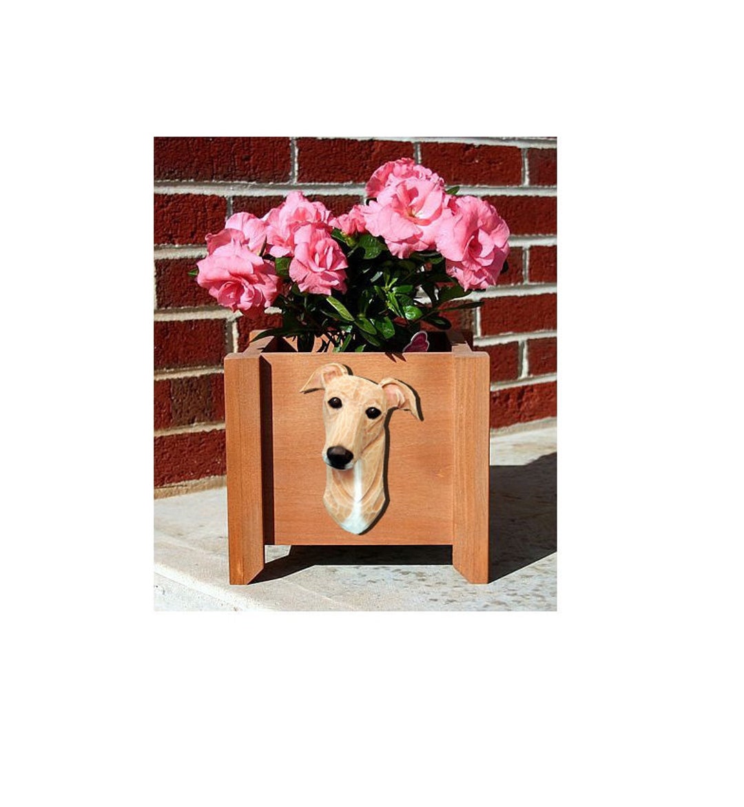 Greyhound Planter Box - Multiple Colors Available - Etsy