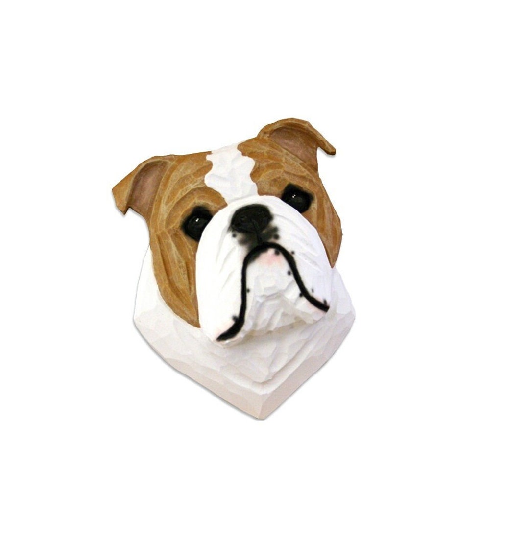 English Bulldog Head Study Wall Hanging - Multiple Colors Available - Etsy