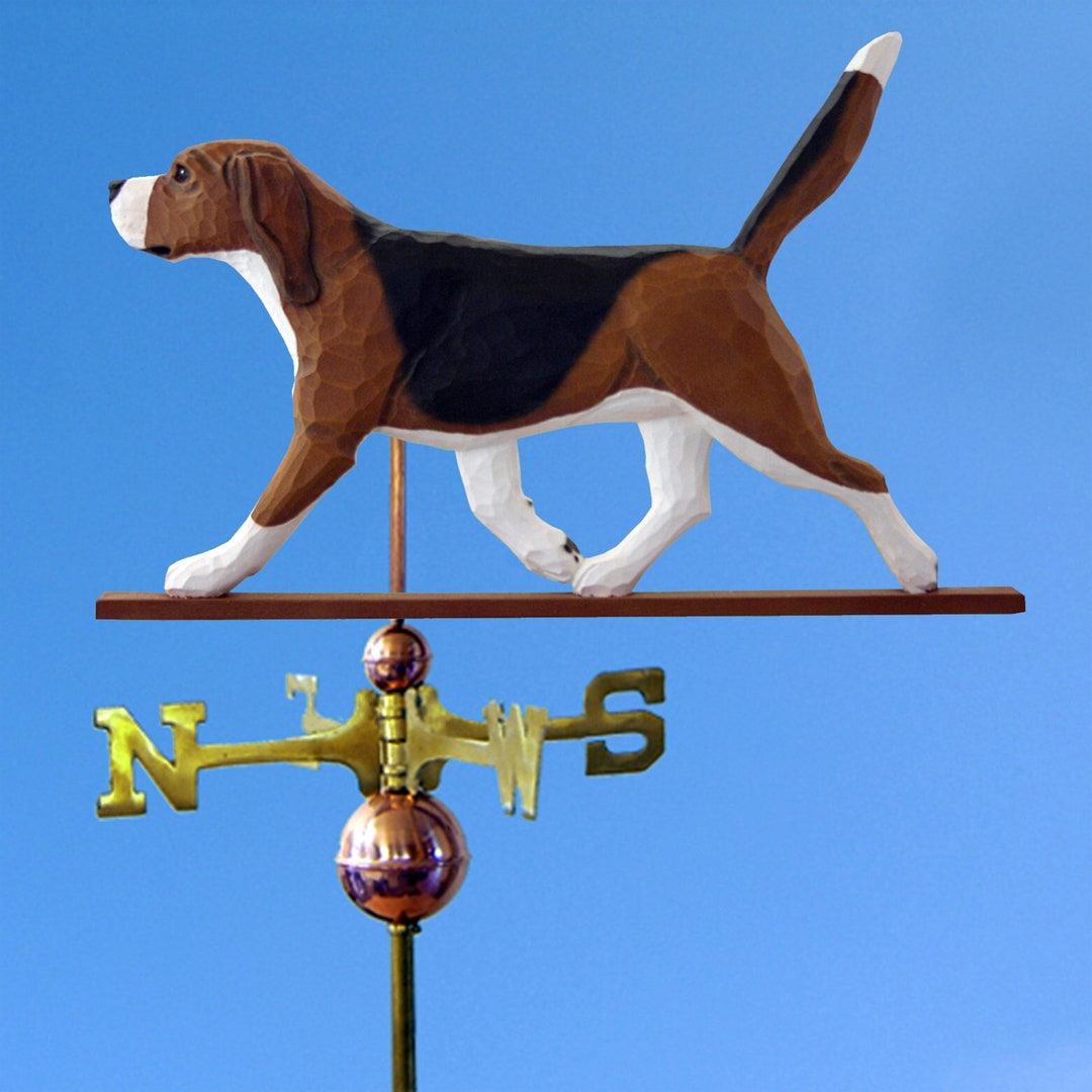 Beagle Weathervane - Individually Hand Carved Wood and Custom Hand ...