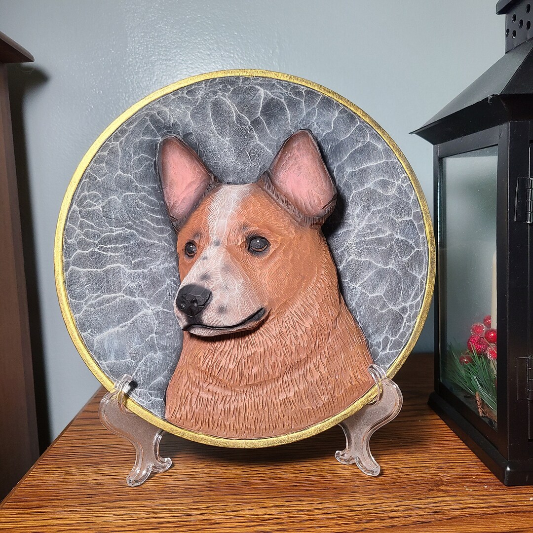 Rub A Dub Dog In A Tub Australian Cattle Dog Doily Ornament