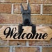Great Dane Topper Wall Sign - Multiple Colors- Custom Lettering ...