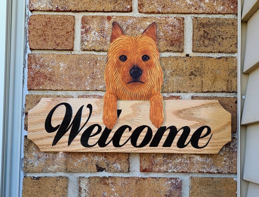 Australian Terrier Topper Wall Sign - Etsy