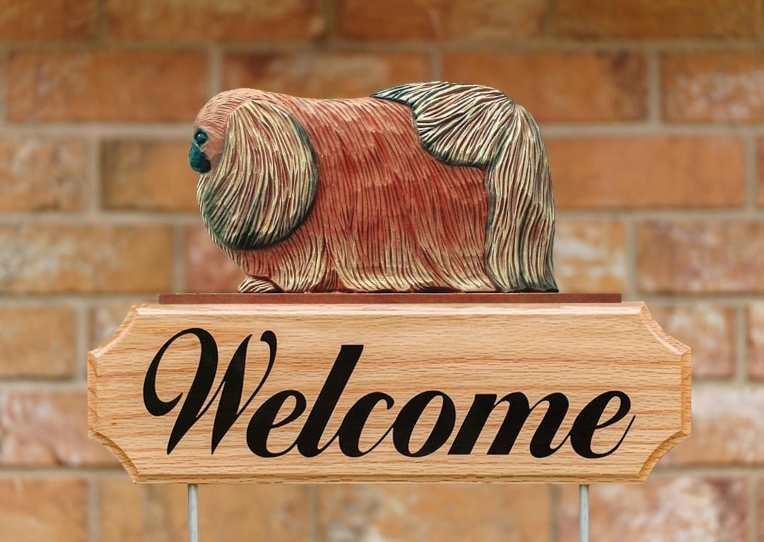 Pekingese Welcome Stake Sign - Multiple Colors Available - Etsy