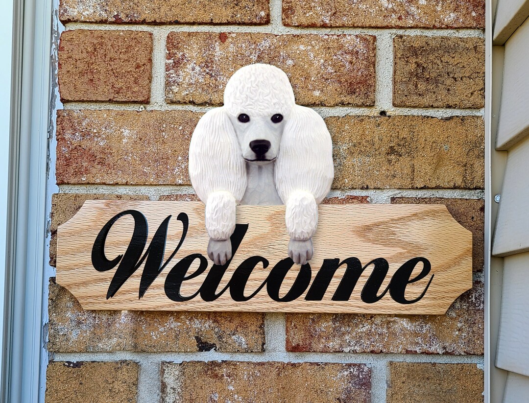 Poodle Topper Wall Sign - Etsy