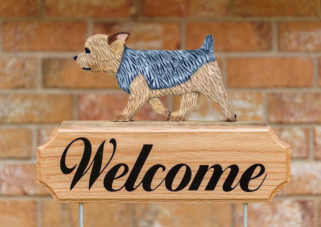 Yorkie Puppy Clip Welcome Stake Sign - Multiple Colors Available - Etsy