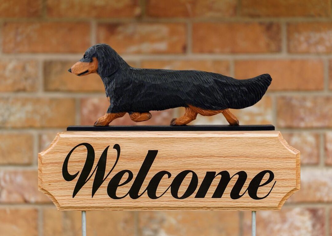 Dachshund DIG Welcome Stake Sign Multiple Colors Available - Etsy