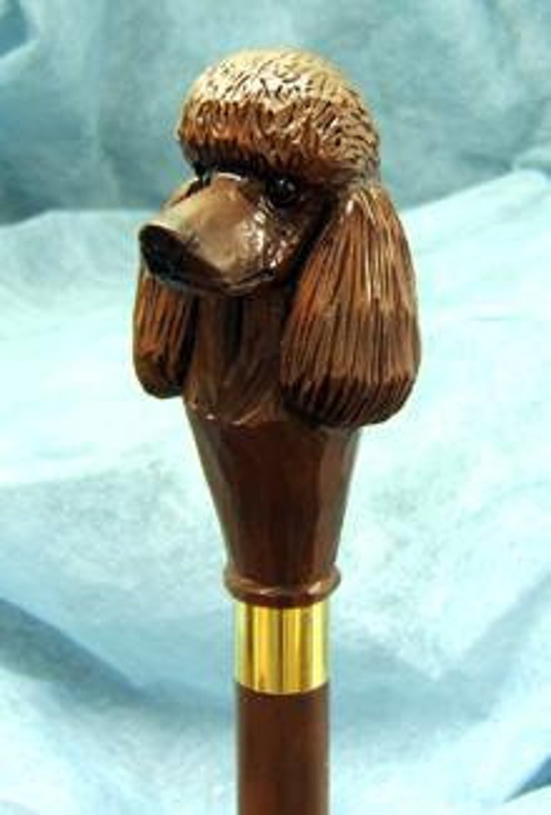 Poodle Walking Stick Multiple Colors Available | Etsy