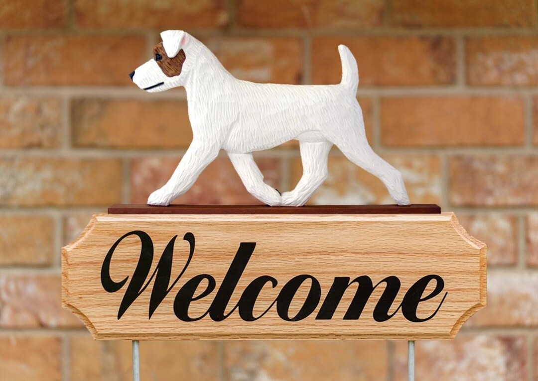 Jack Russell Terrier (rough) Welcome Stake Sign - Etsy
