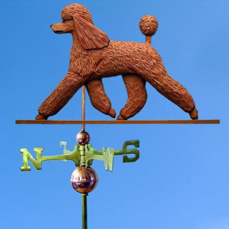 Poodle Weathervane - Individually Hand Carved and Custom Hand Painted ...