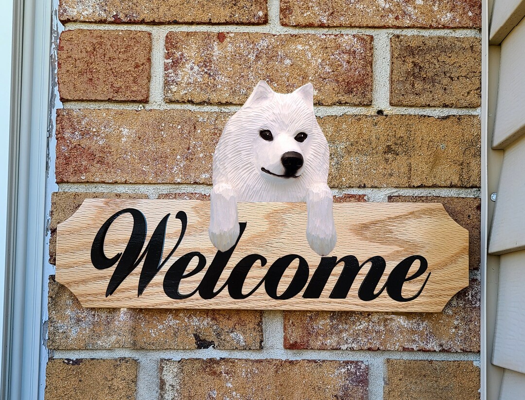 Samoyed Topper Wall Sign - Etsy