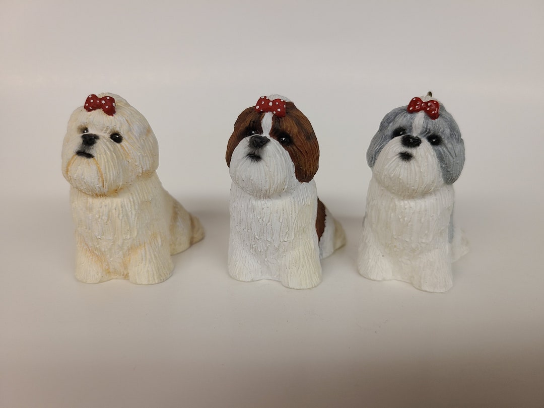 Shih Tzu Figurine Ornament - Etsy