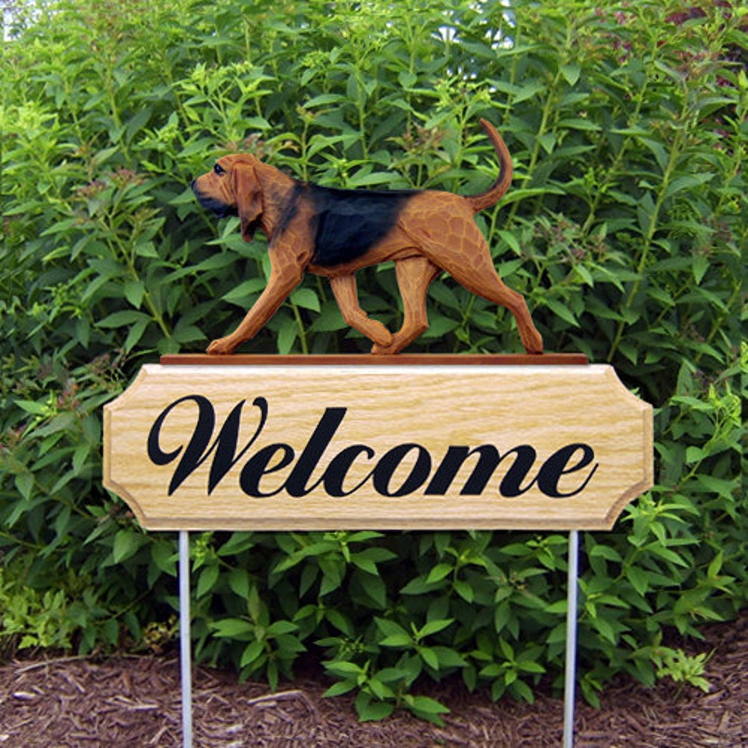 Bloodhound DIG Welcome Stake Sign Custom Lettering and Multiple Colors ...