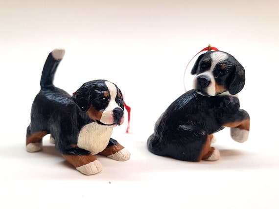 Bernese Mountain Dog Puppy Figurine or Ornament | Etsy