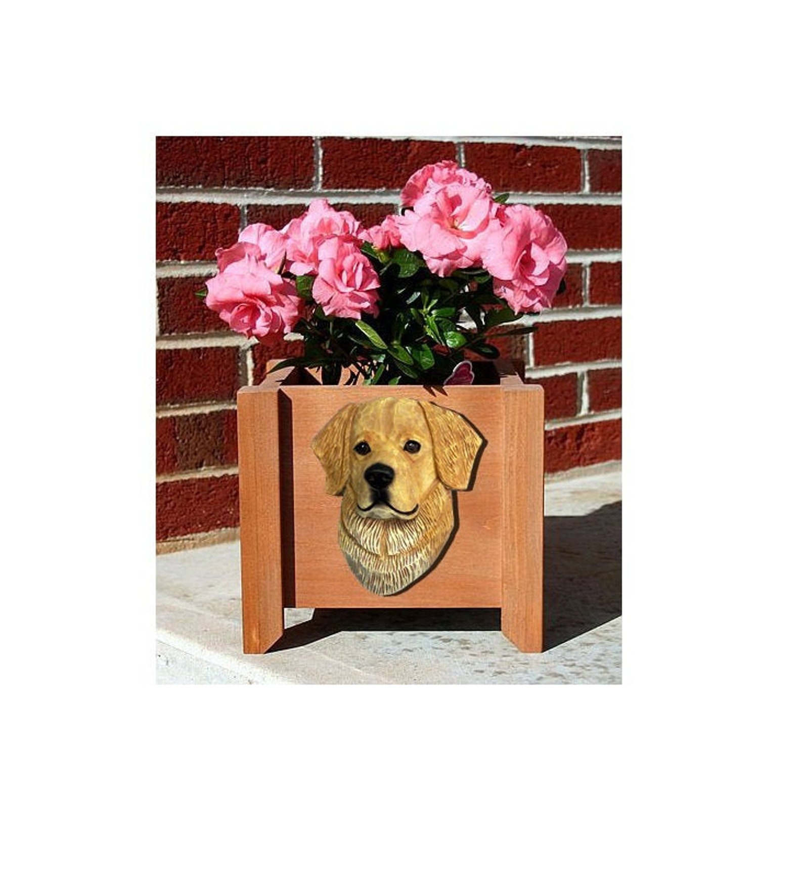 Golden Retriever Planter Box Multiple Colors Available - Etsy