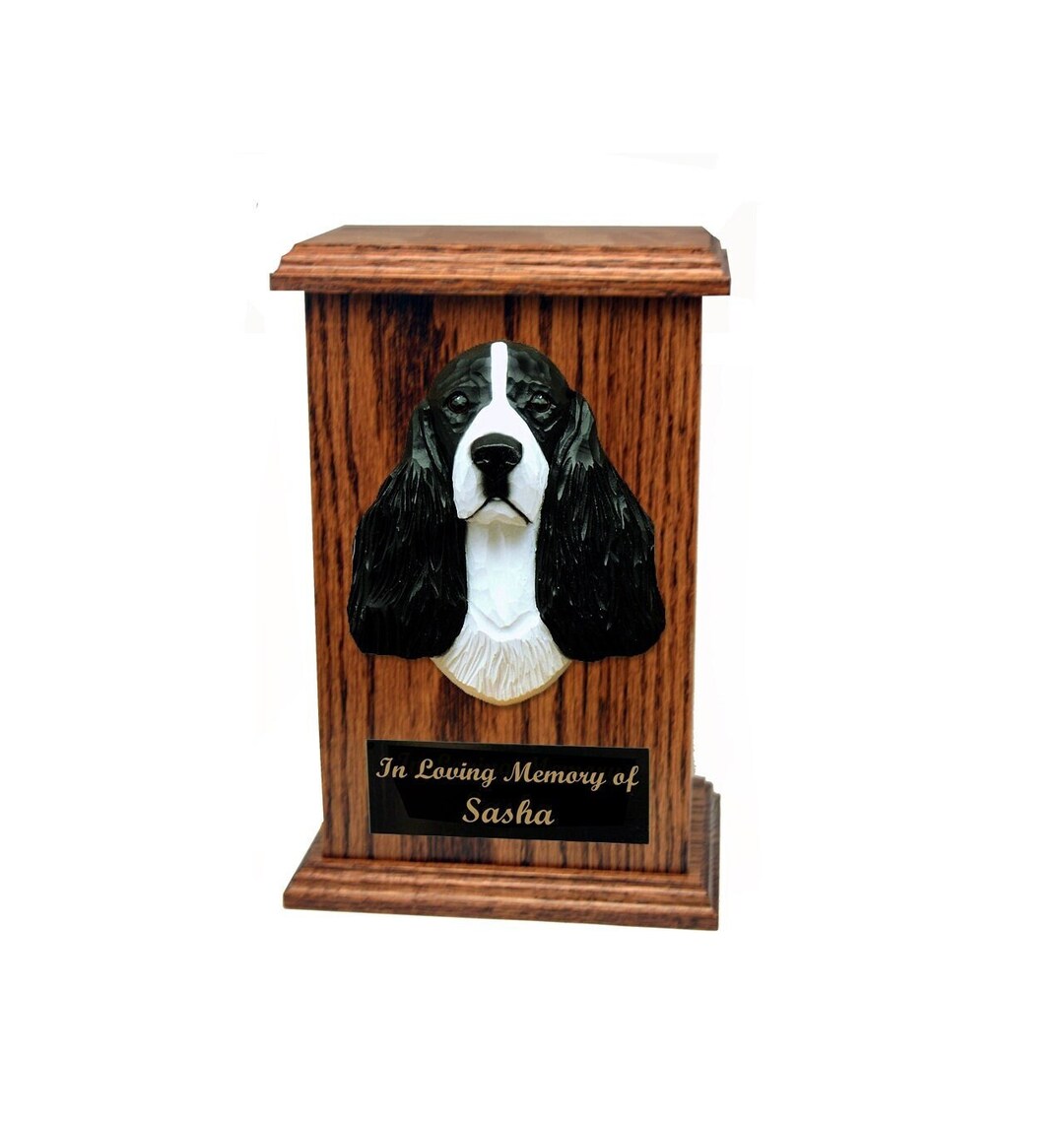 Springer Spaniel Memorial Urn - Multiple Colors Available- Engraving ...