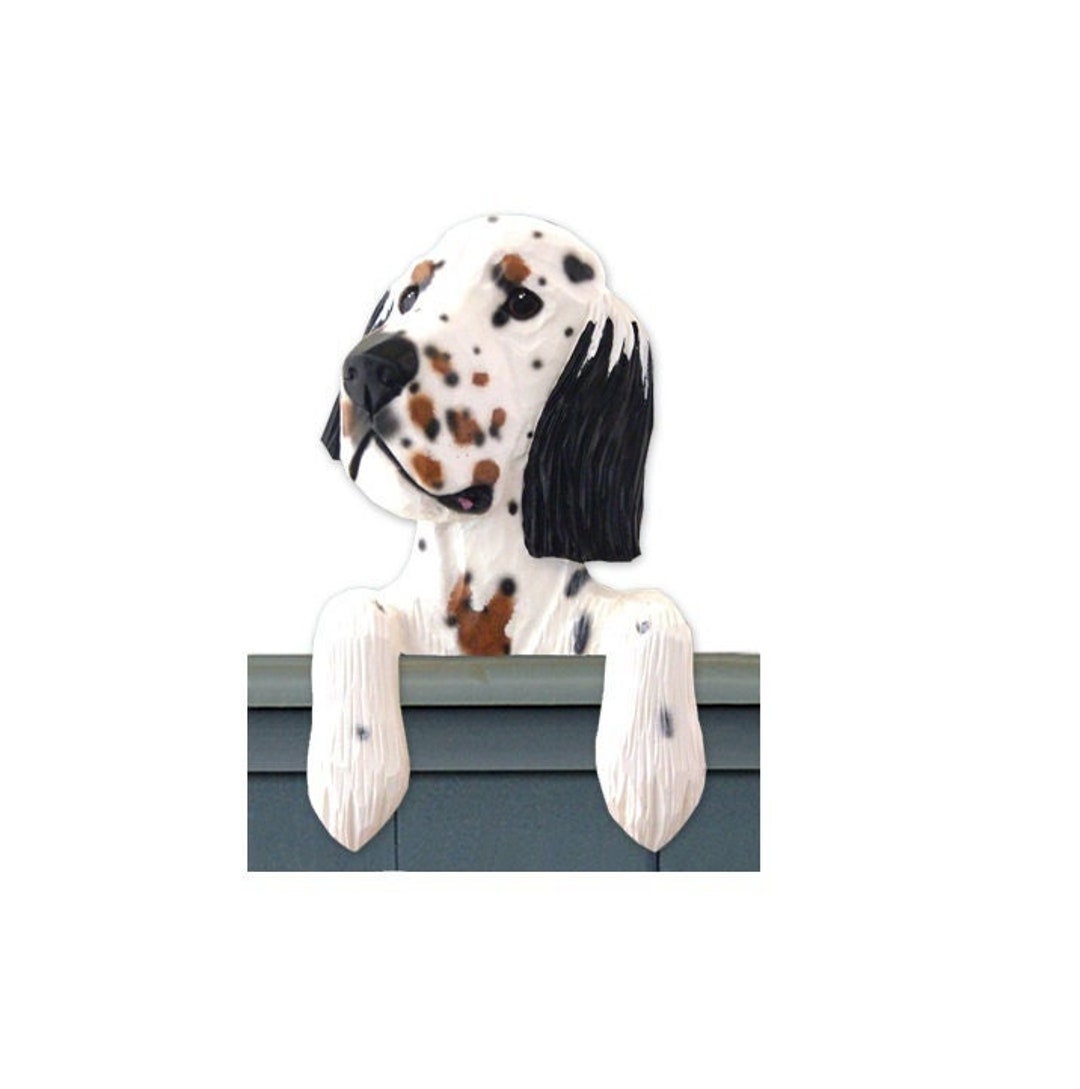 English Setter Resin Door Topper, Computer Topper, or Shelf Sitter ...