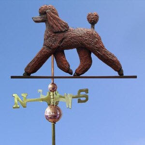 Poodle Weathervane - Individually Hand Carved and Custom Hand Painted ...