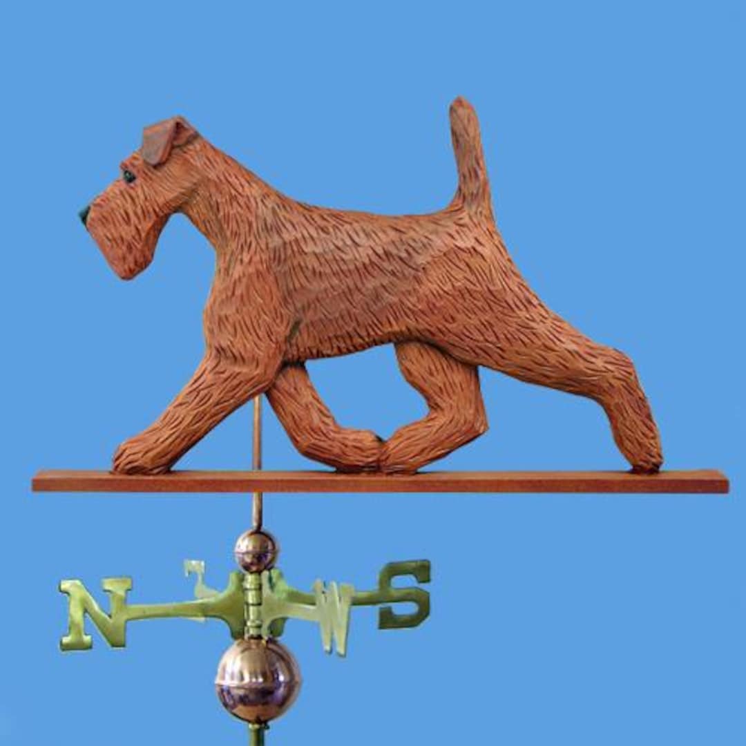 Irish Terrier Weathervane- Individually Hand Carved and Custom Hand ...