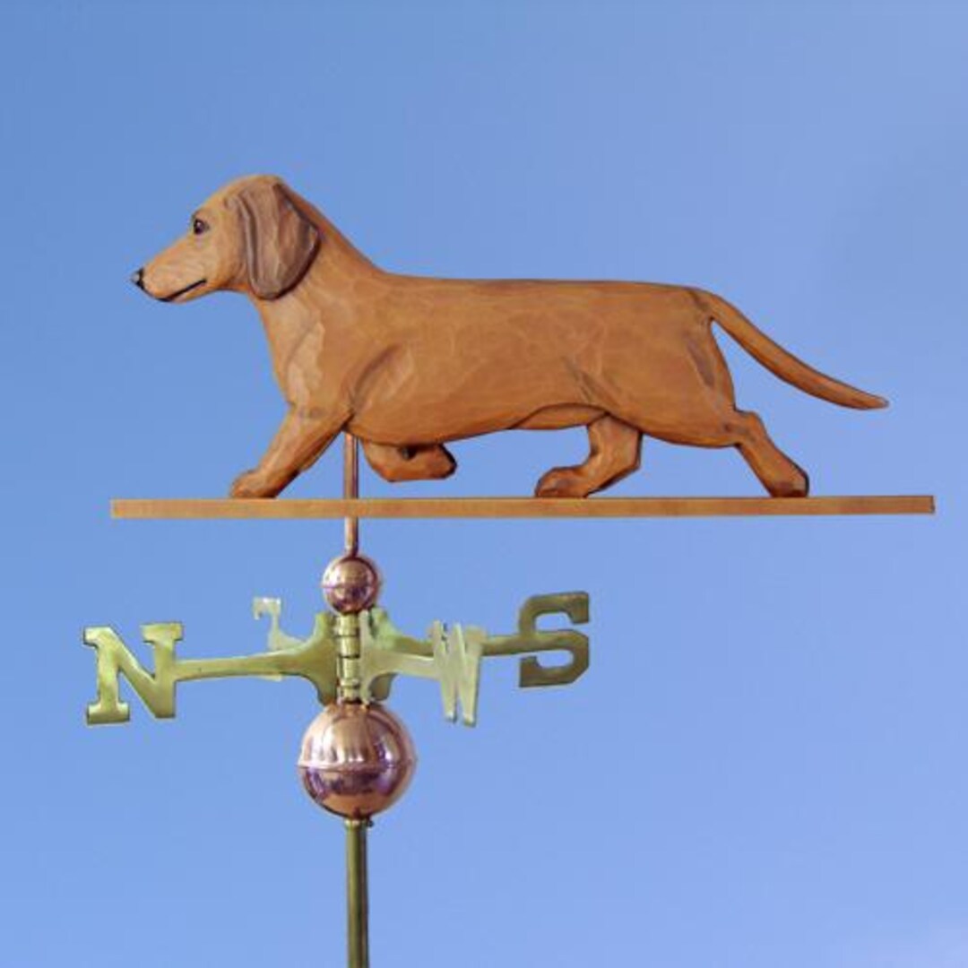 Dachshund Weathervane- Individually Hand Carved and Custom Hand Painted ...