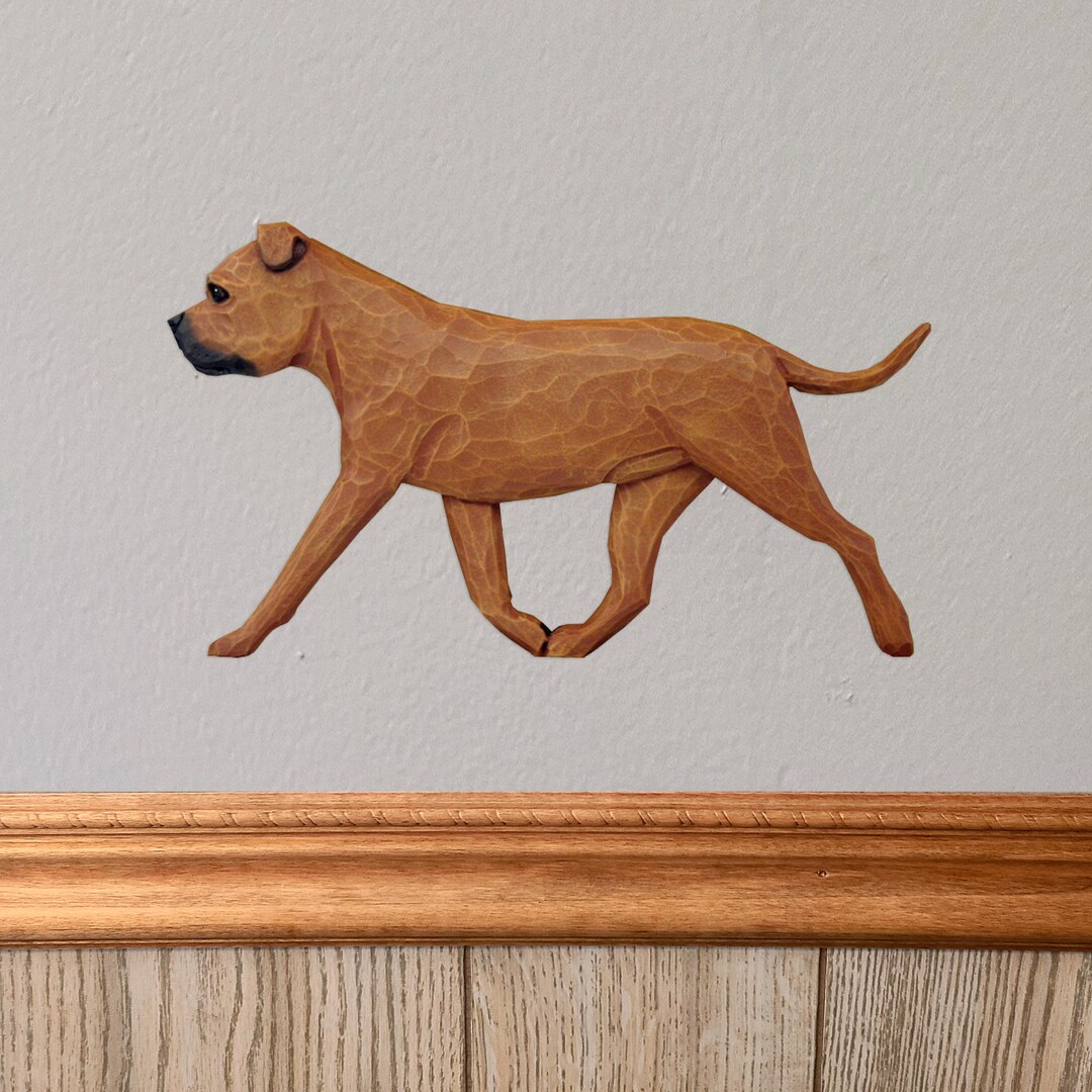 Staffordshire Bull Terrier DIG Wall Sculpture - Multiple Colors ...