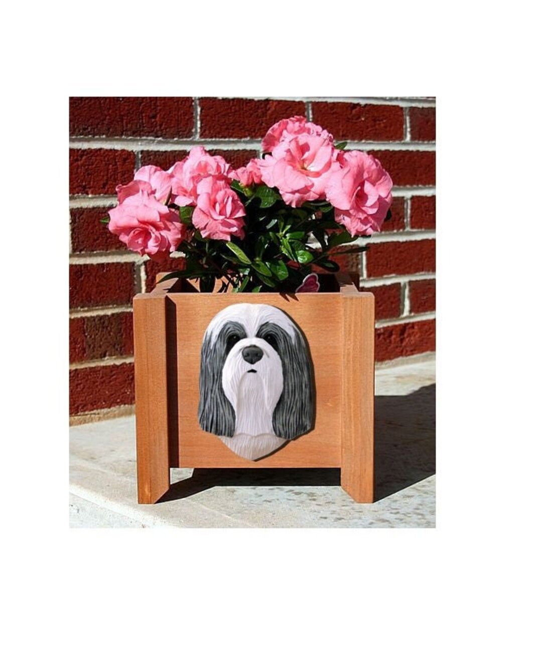 Bearded Collie Planter Box - Multiple Colors Available - Etsy