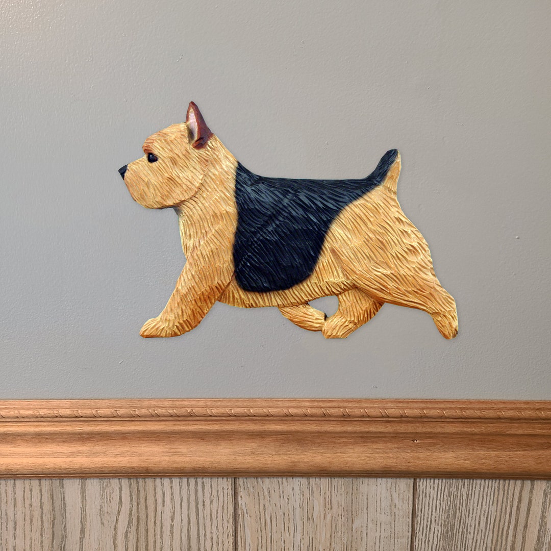 Norwich Terrier DIG Wall Sculpture - Multiple Colors Available - Etsy