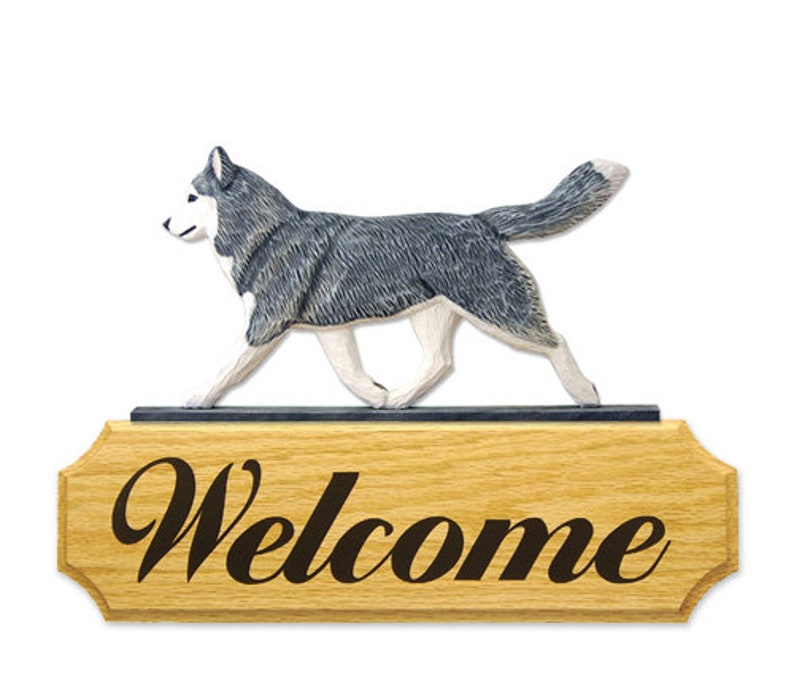 Siberian Husky DIG Welcome Sign Multiple Colors Available - Etsy