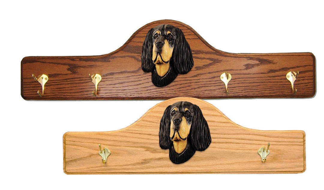 Gordon Setter Coat Rack - Solid Oak - Etsy