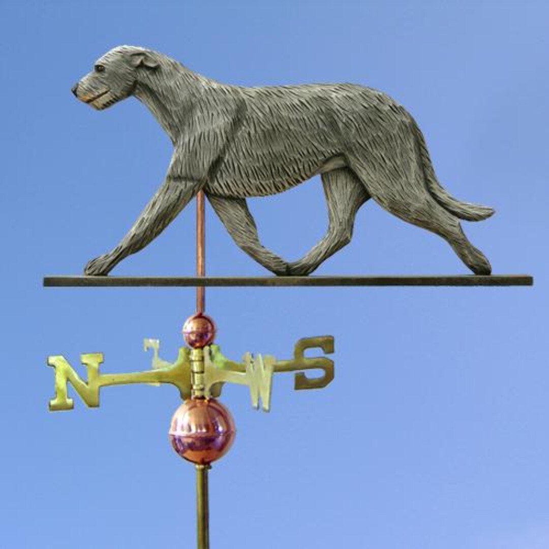 Irish Wolfhound Weathervane - Individually Hand Carved and Custom Hand ...