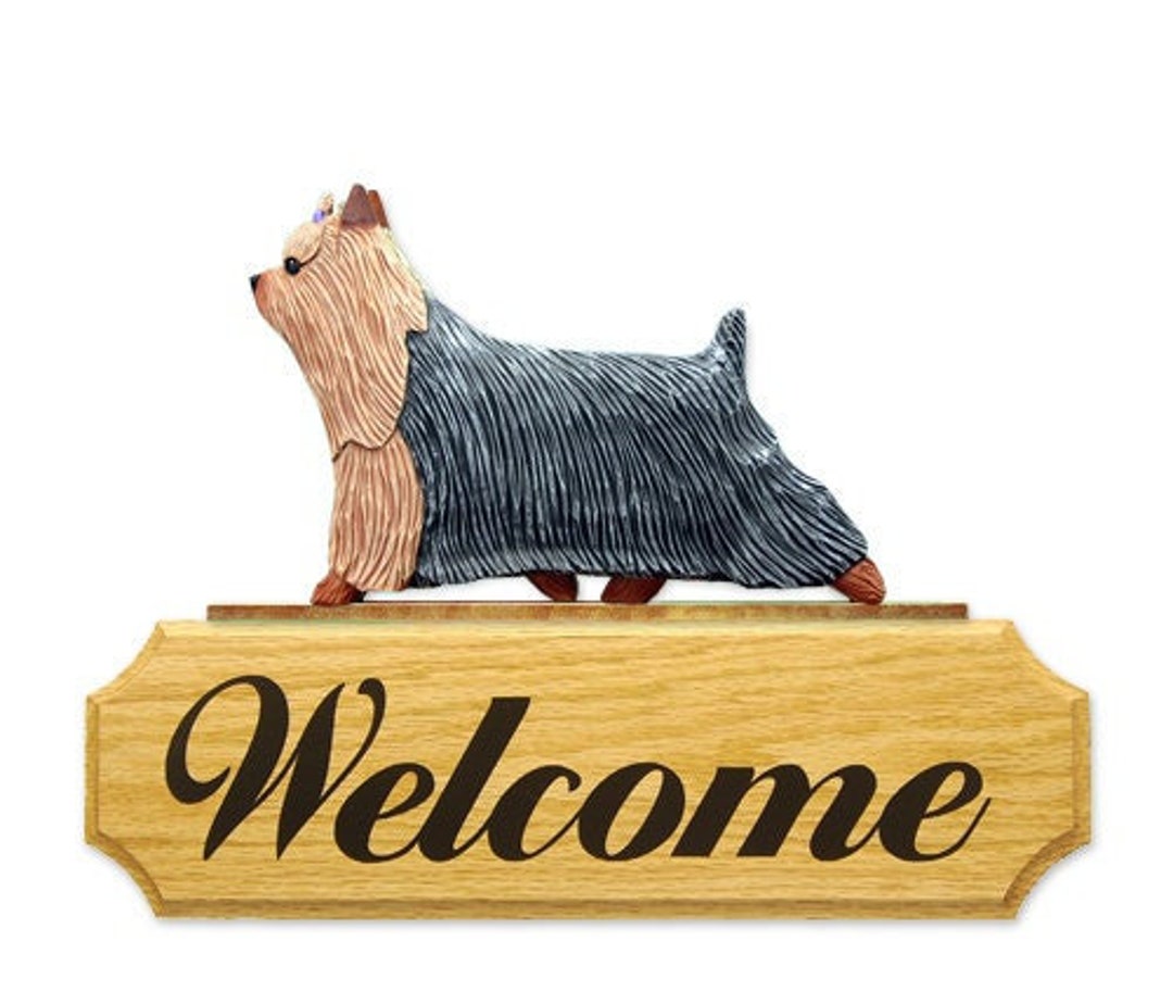 Yorkshire Terrier Welcome Sign - Etsy