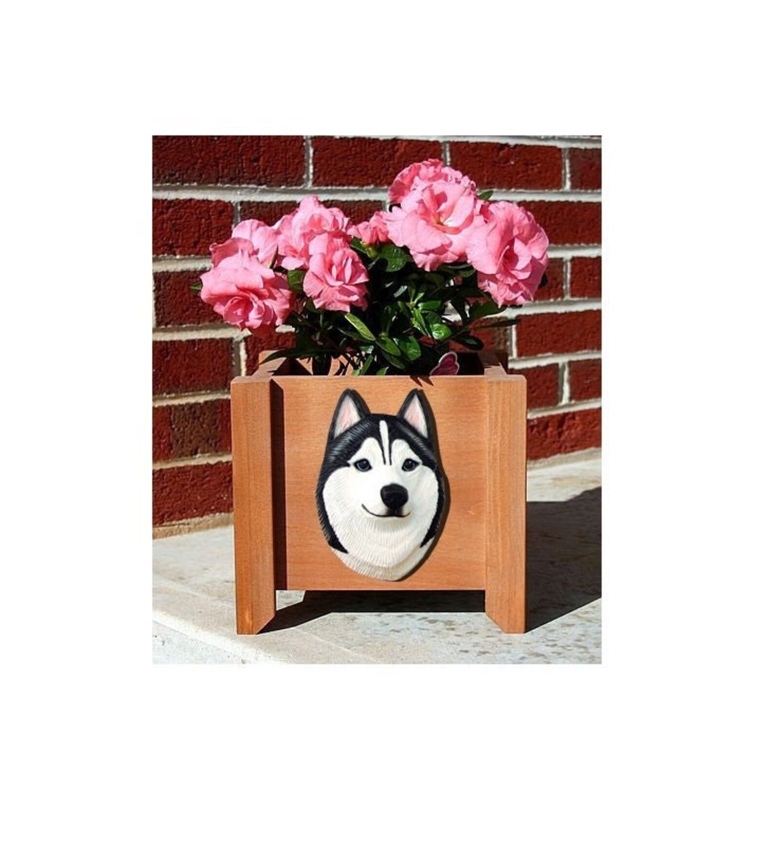 Siberian Husky Planter Box Multiple Colors Available - Etsy