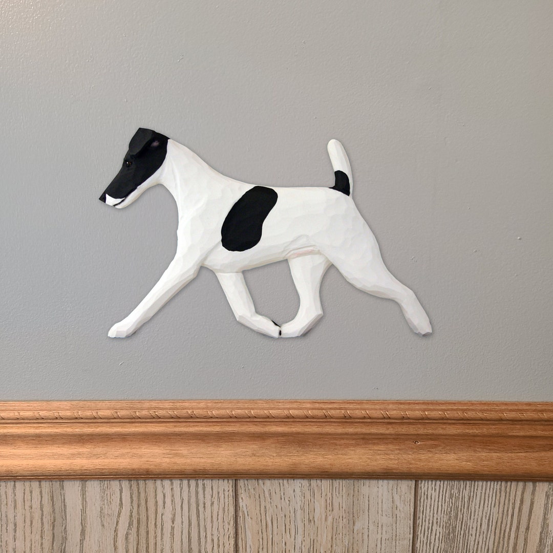 Smooth Fox Terrier DIG Wall Sculpture - Multiple Colors Available - Etsy