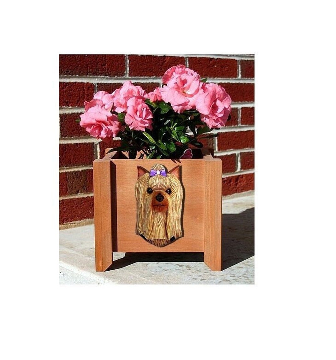 Yorkshire Terrier Planter Box - Etsy
