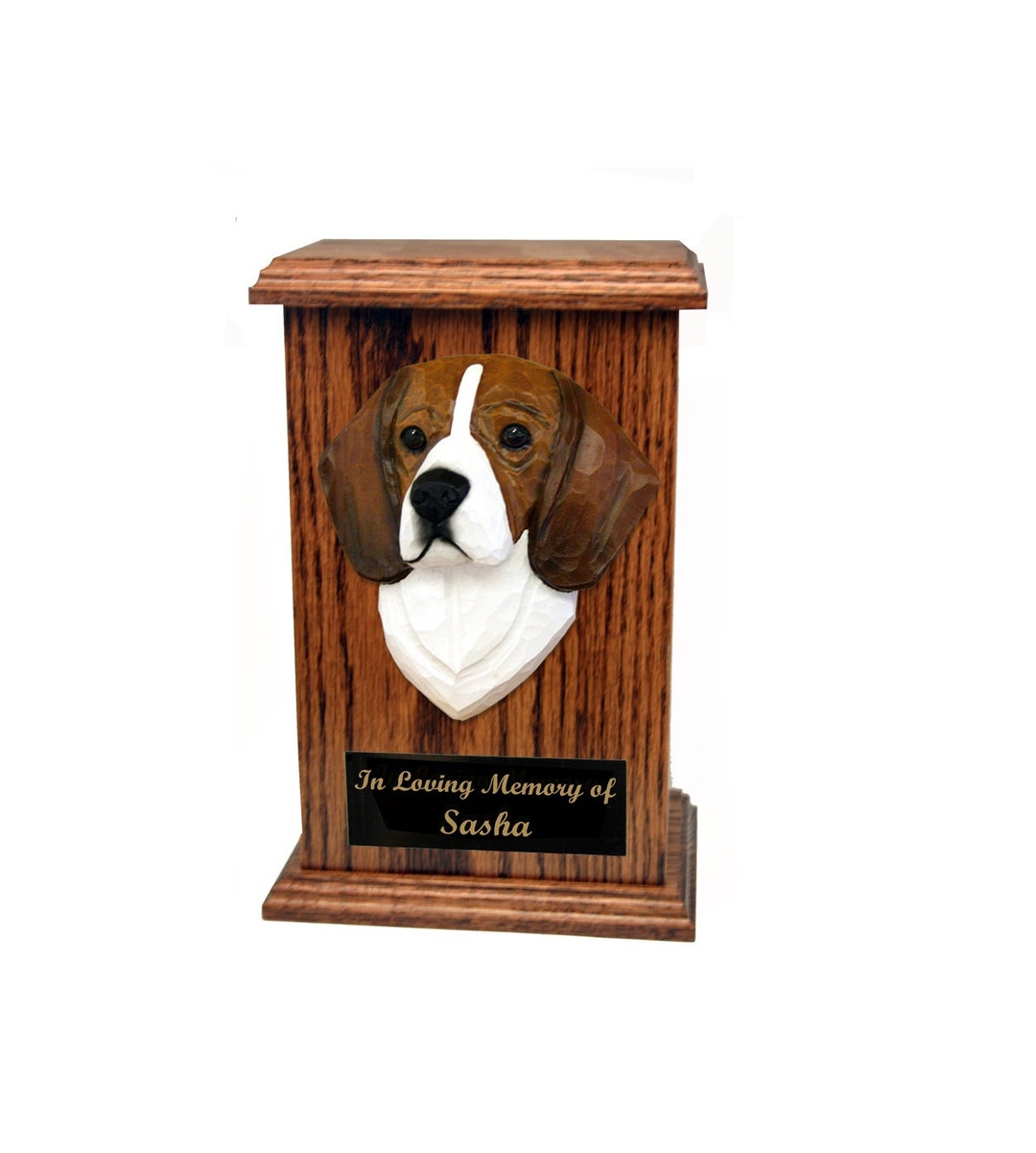 Beagle Memorial Urn - Multiple Colors Available- Engraving Not Included ...