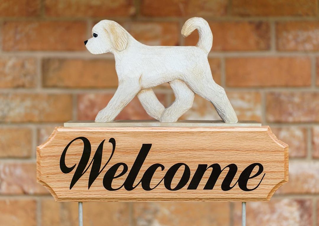 Goldendoodle Welcome Stake Sign - Multiple Colors Available - Etsy