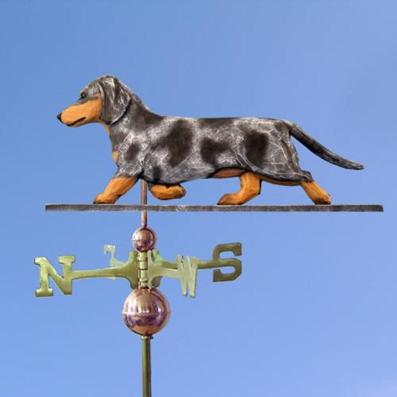 Dachshund Weathervane- Individually Hand Carved and Custom Hand Painted ...