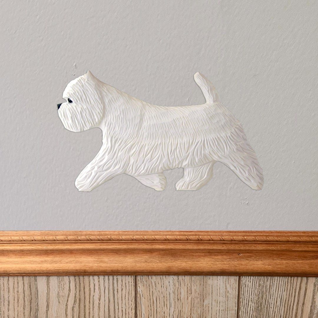 West Highland Terrier DIG Wall Sculpture - Etsy