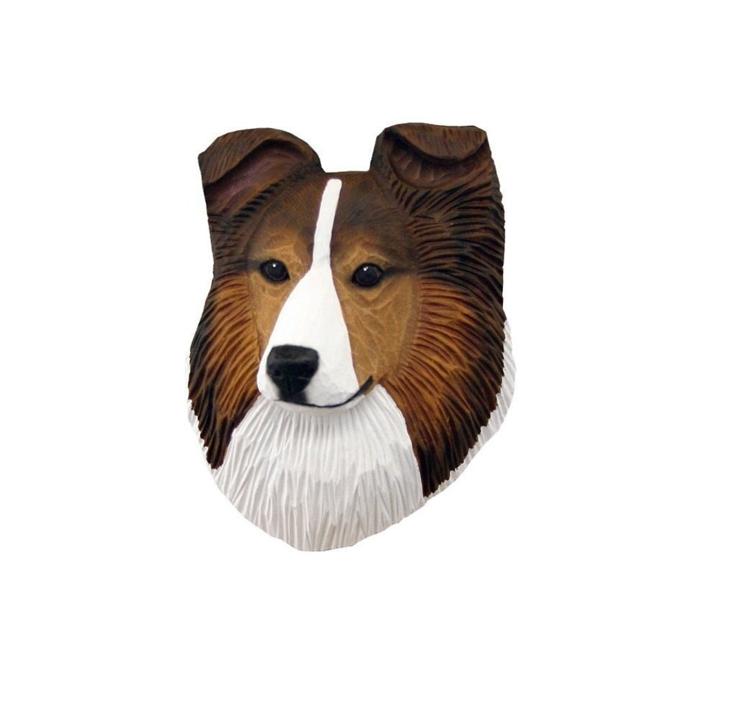 Shetland Sheepdog Head Study Wall Hanging - Multiple Colors Available ...