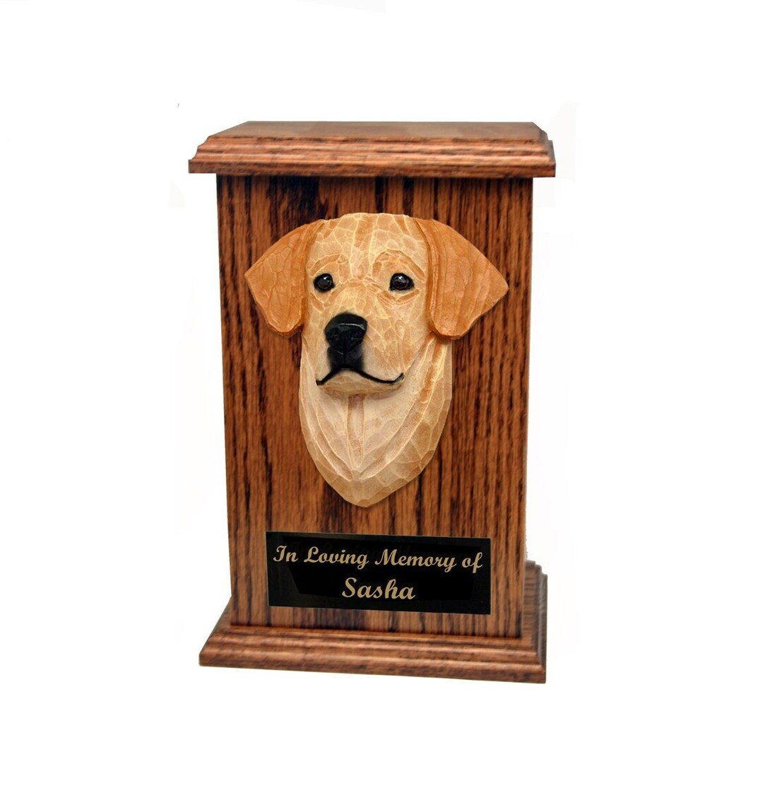 Labrador Retriever Memorial Urn - Multiple Colors Available- Engraving ...
