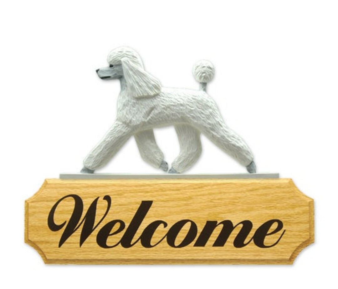 Poodle DIG Welcome Sign Multiple Colors Available - Etsy