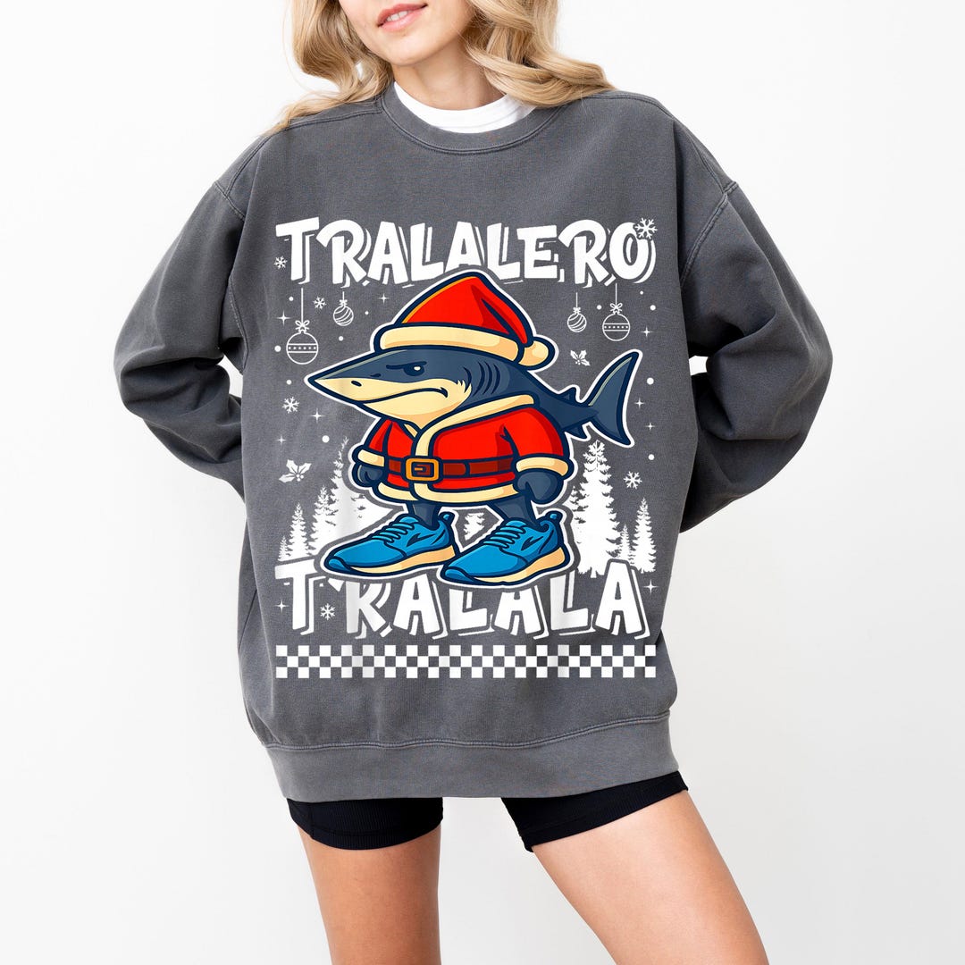 Tralalero Falala Tralala Funny Brainrot Meme Christmas Png、Funny ...