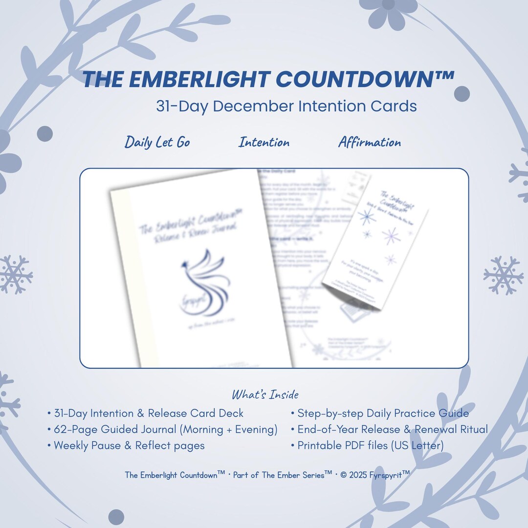The Emberlight Countdown™ • 31-day Release & Renew Journal + Card Deck ...