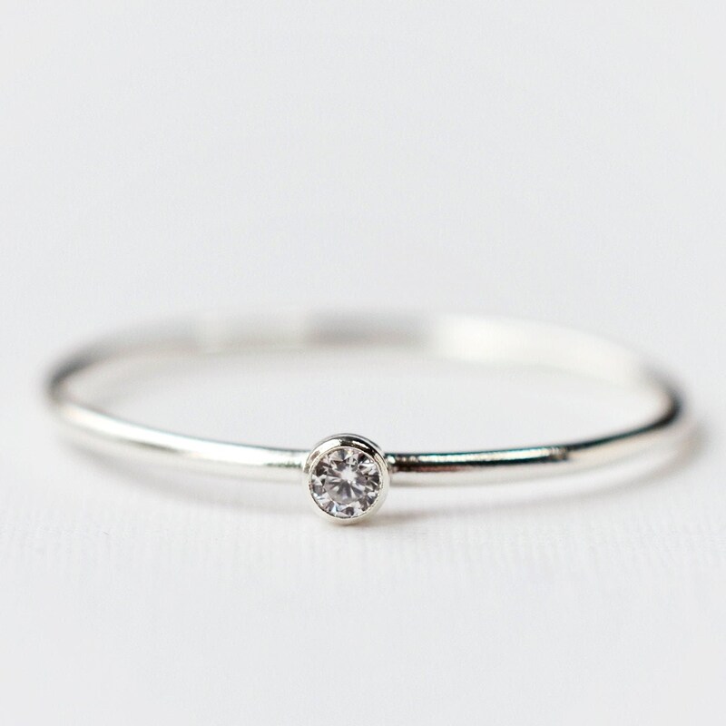 Skinny Silver Rings - Etsy