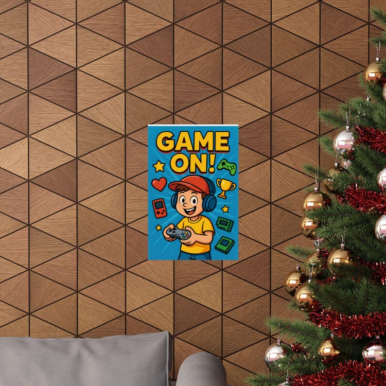Colorful Cartoon Gaming Poster – “game On” - Etsy