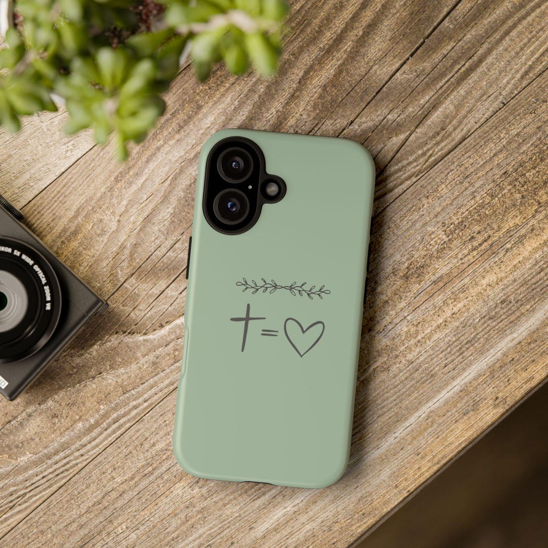 Cross Equals Heart | Christian Bible Faith Phone Case - Etsy