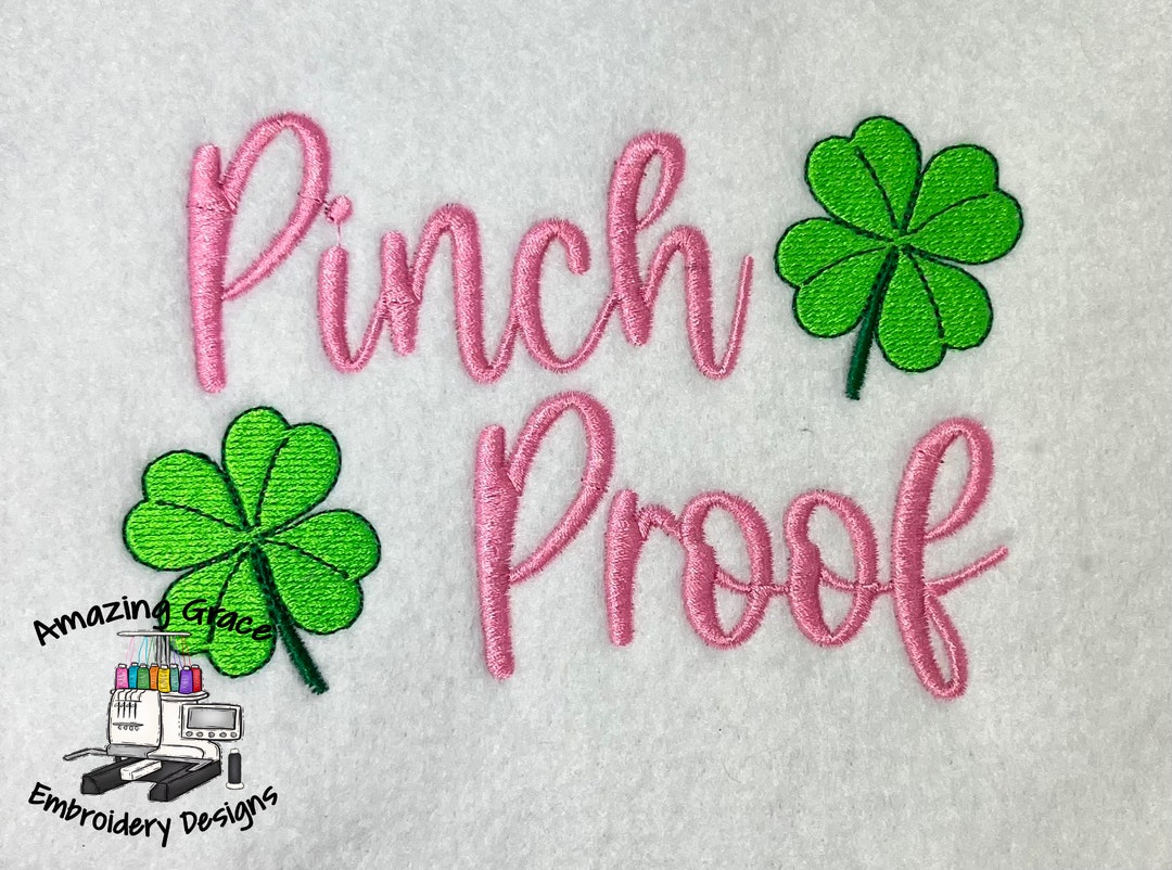 Pinch Proof Embroidery Design - Etsy